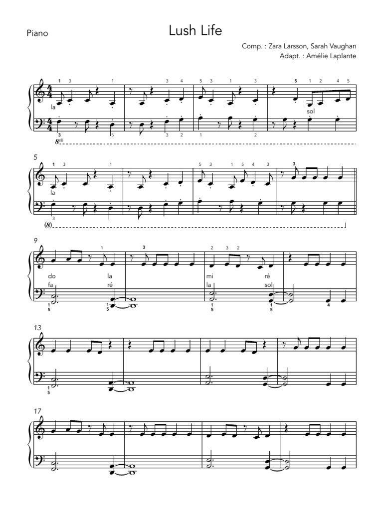 Lush Life - Piano | PDF