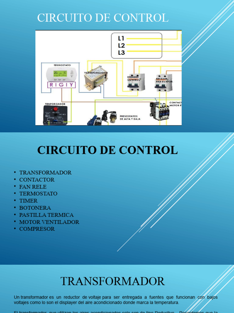 Circuito de Control | PDF | Relé | Transformador