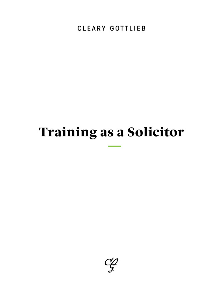 Solicitor Training Program Overview | PDF | Lawyer | Solicitor
