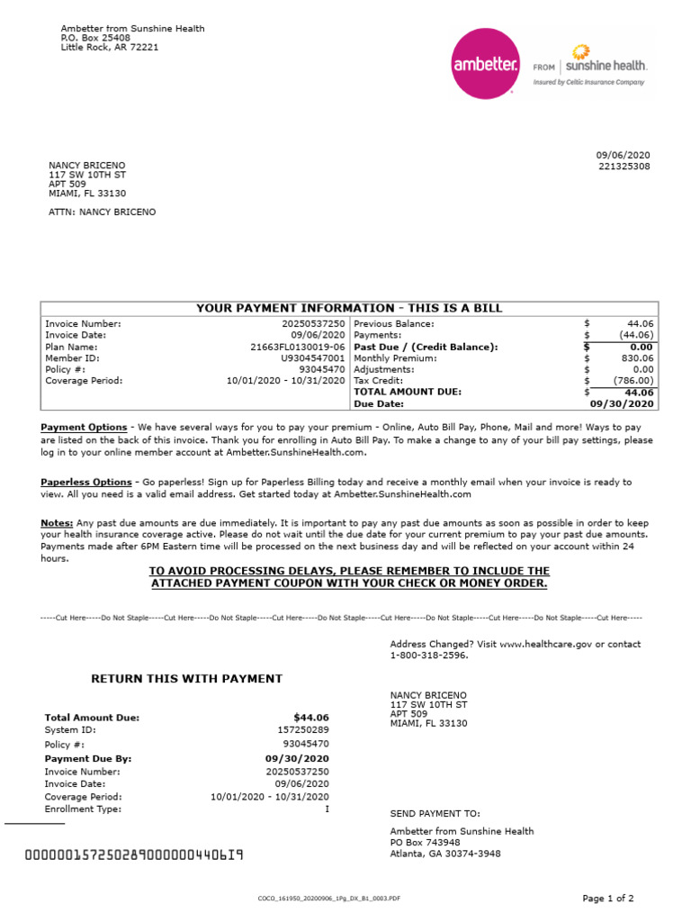 Your Payment Information - This Is A Bill | PDF | Cheque | Debit Card