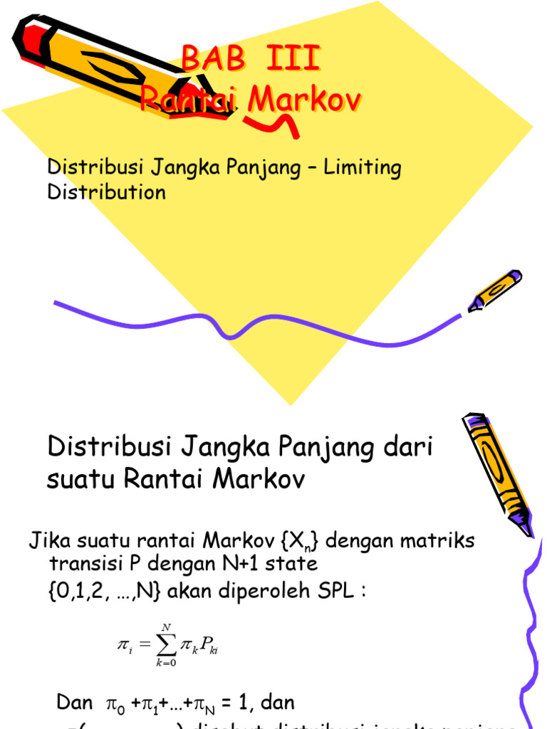 Distribusi Jangka Panjang Rantai Markov | PDF