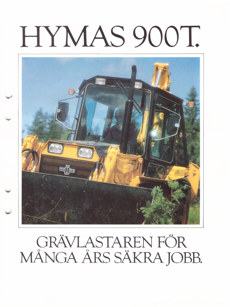 HYMAS 900T Broschyr Och Teknisk Beskrivning | PDF