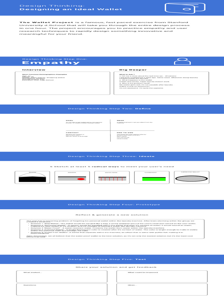 DesignThinking Notes | PDF | Design Thinking