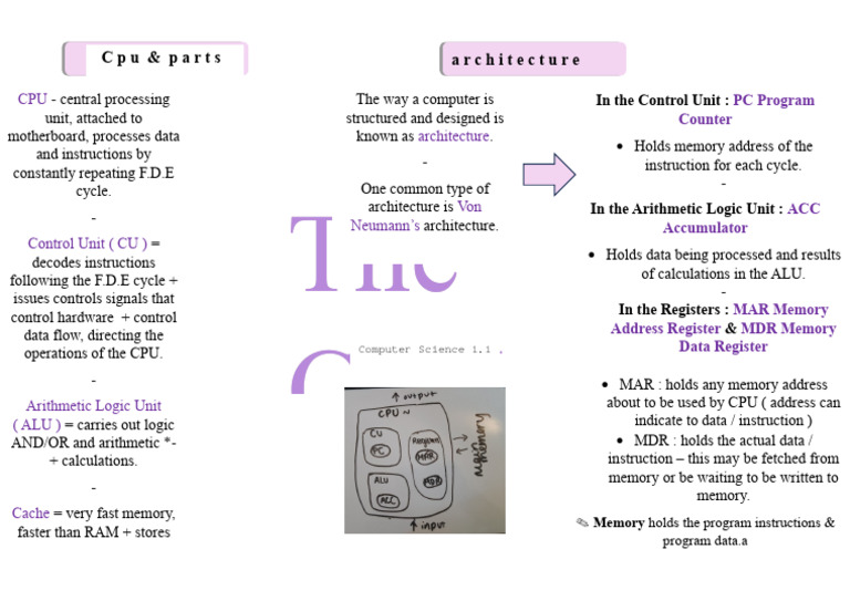The CPU | PDF | Central Processing Unit | Computer Data Storage