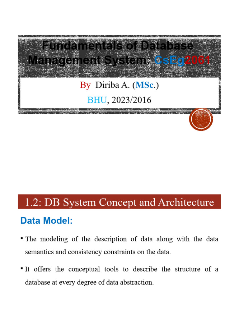 Ch1 - Part II | PDF | Databases | Conceptual Model