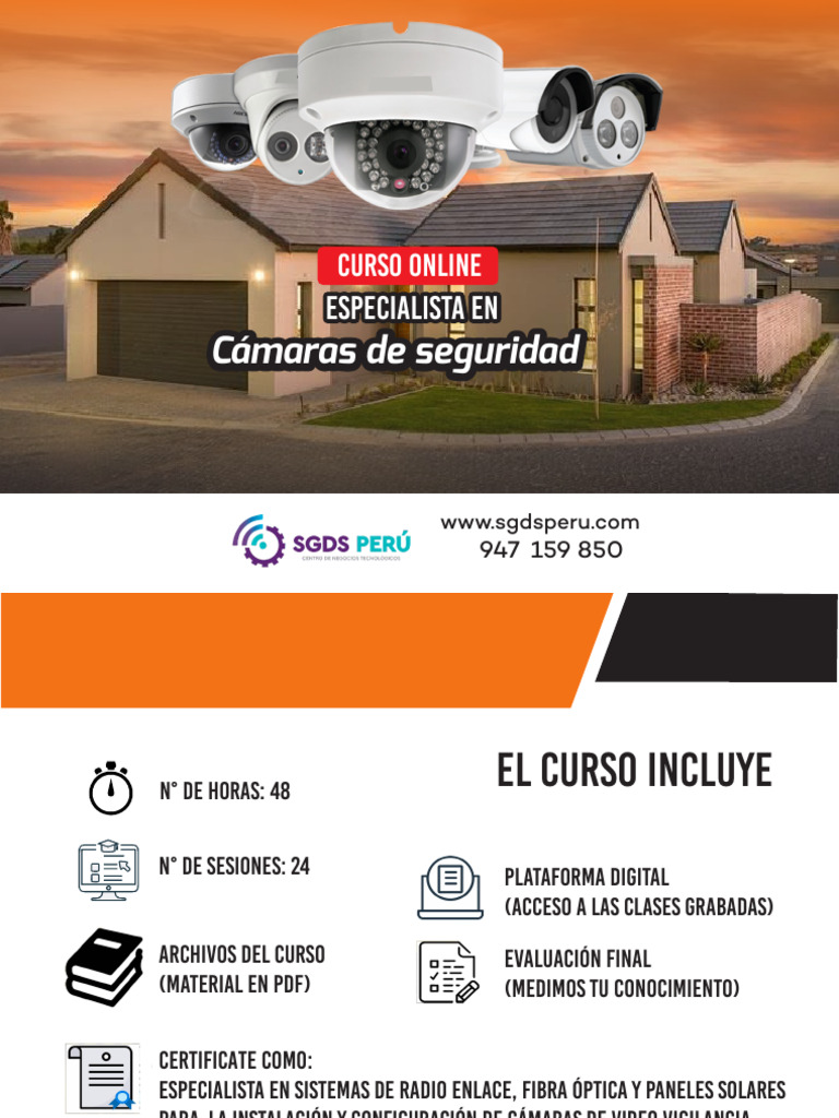 Brochure Camaras de Seguridad | PDF | Fotovoltaica | Fibra óptica
