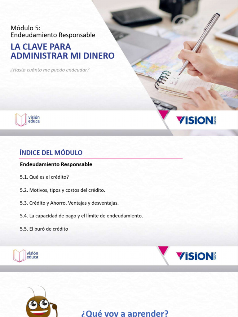Modulo5 EndeudamientoResponsable Modf 17set Compressed | PDF | Finanzas y dinero | Crédito