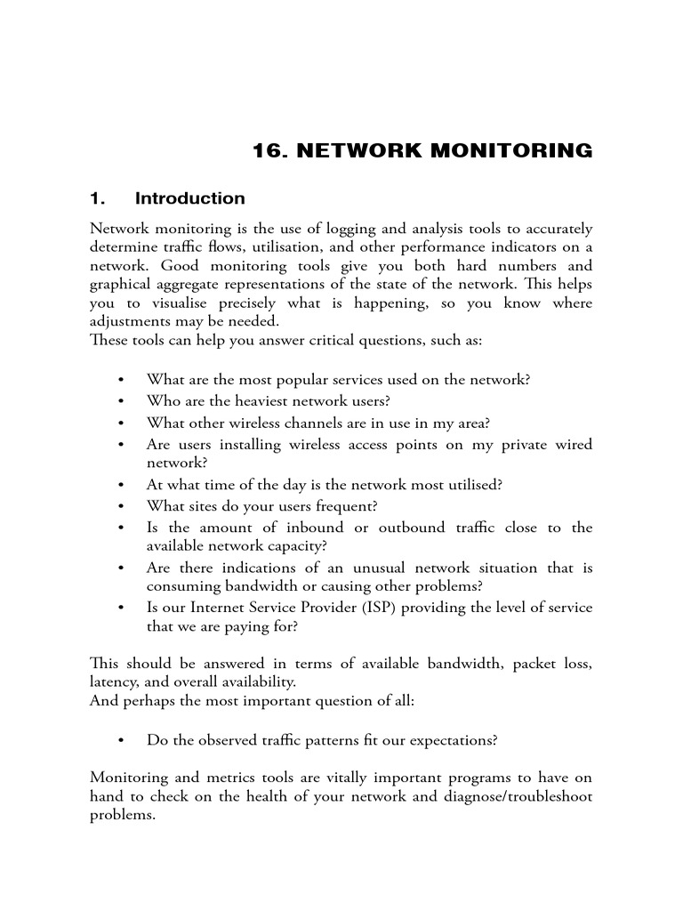 Network Monitoring | PDF