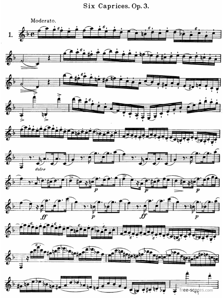 Cavallini Caprices Op.3 | PDF