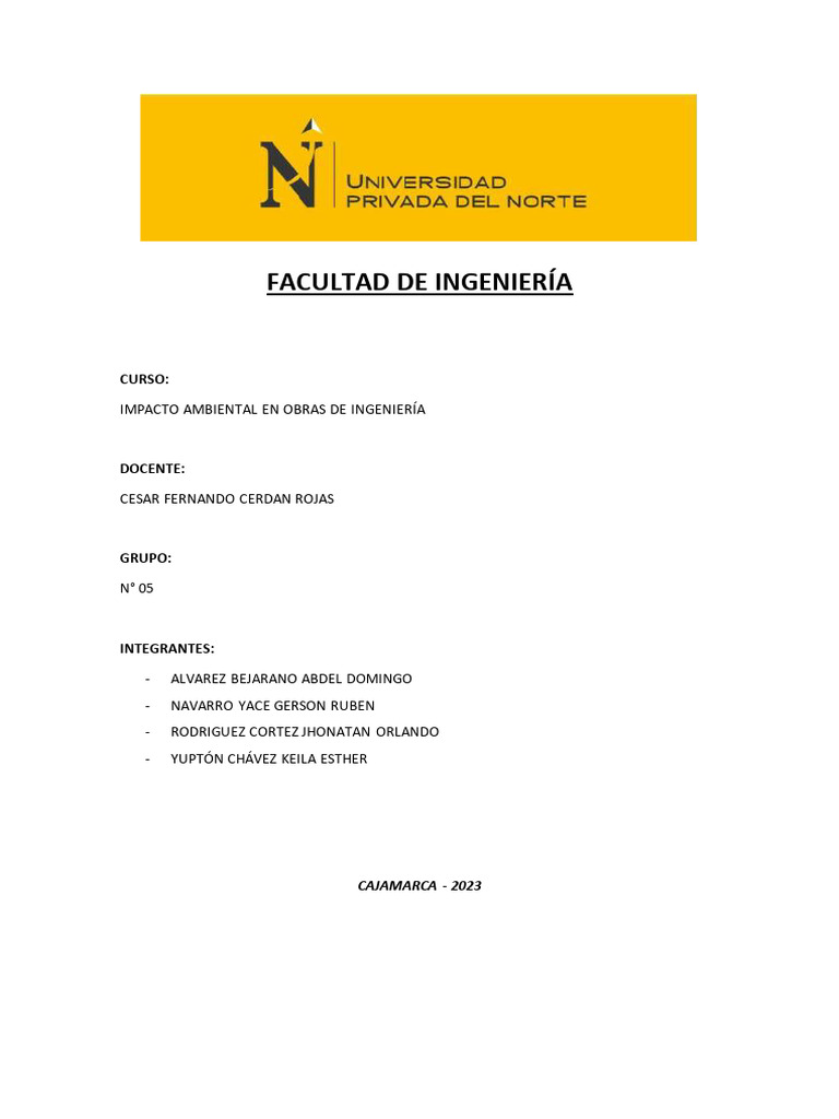 Ef - Impactoambiental - Yuptón Chavez Keila | PDF