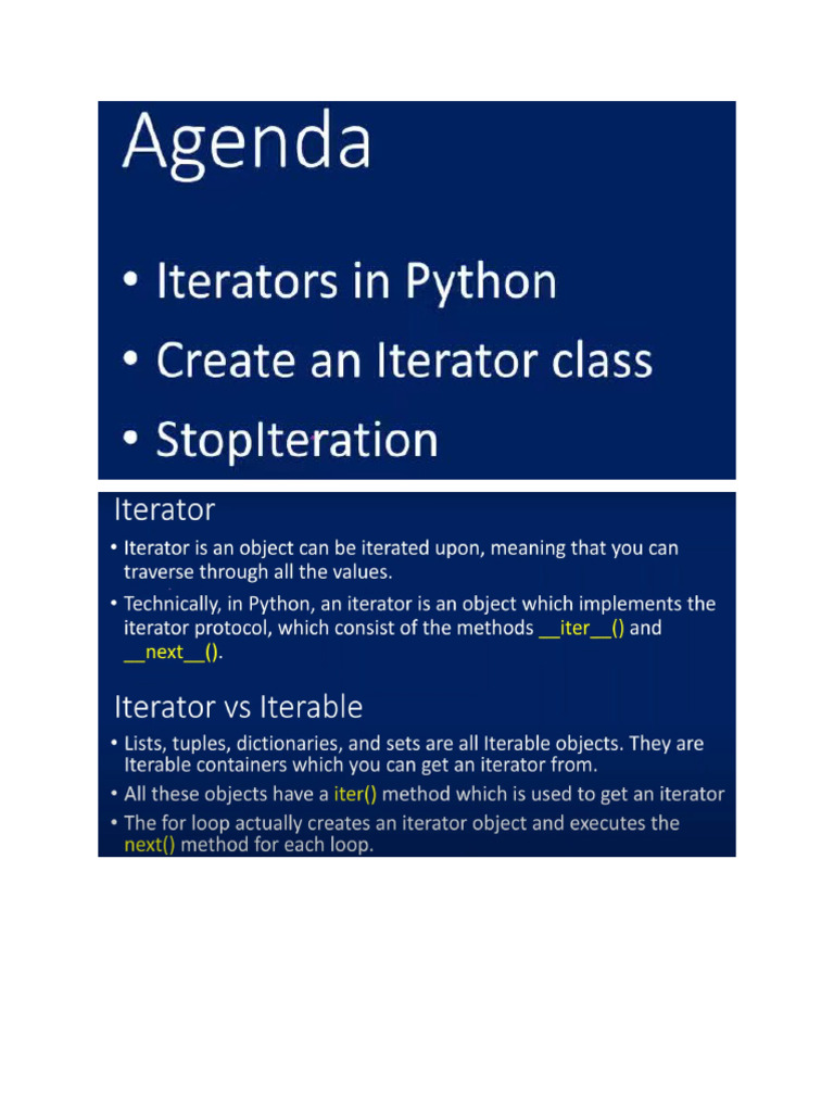 Iterators | PDF Iterators | PDF