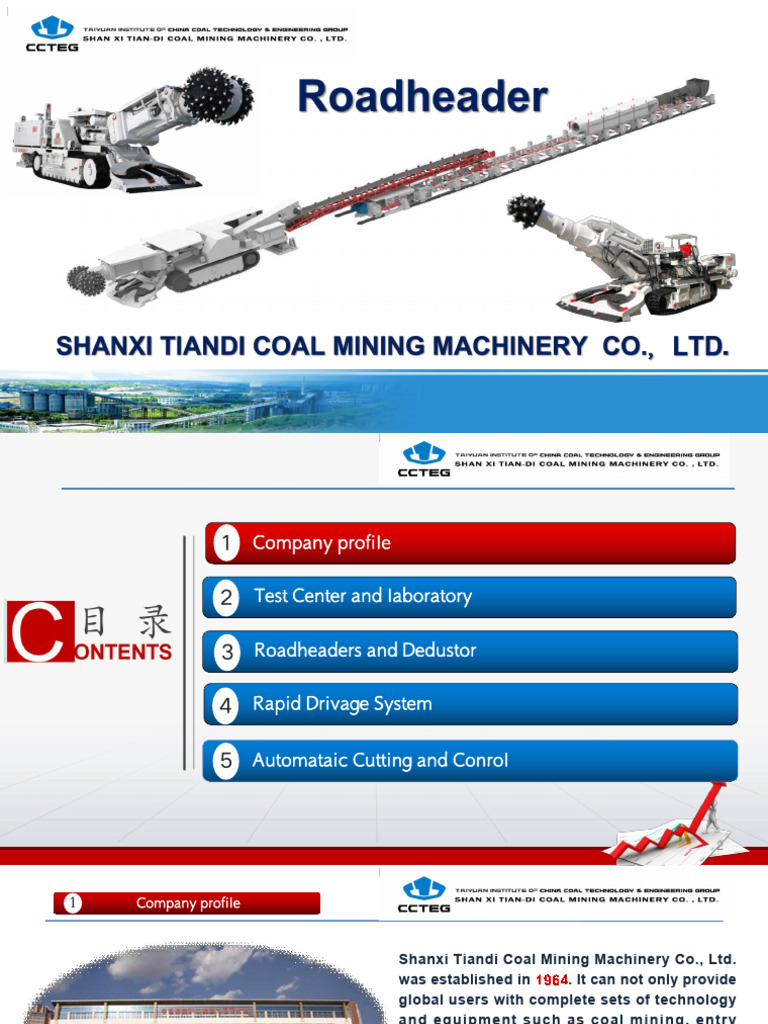 Shanxi Tiandi Roadheader | PDF | Mining | Coal Mining