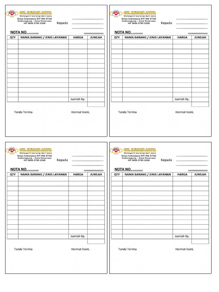 Nota Servis Ac | PDF