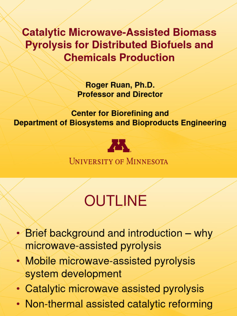 Catalytic Microwave Assisted Biomass Pyrolysis | Download Free PDF ...