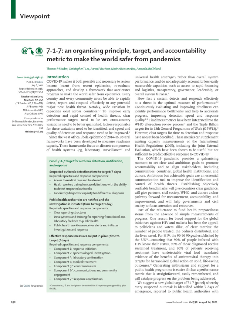 7 1 7 An Organising Principle, Target, and Accoun | PDF | World Health ...