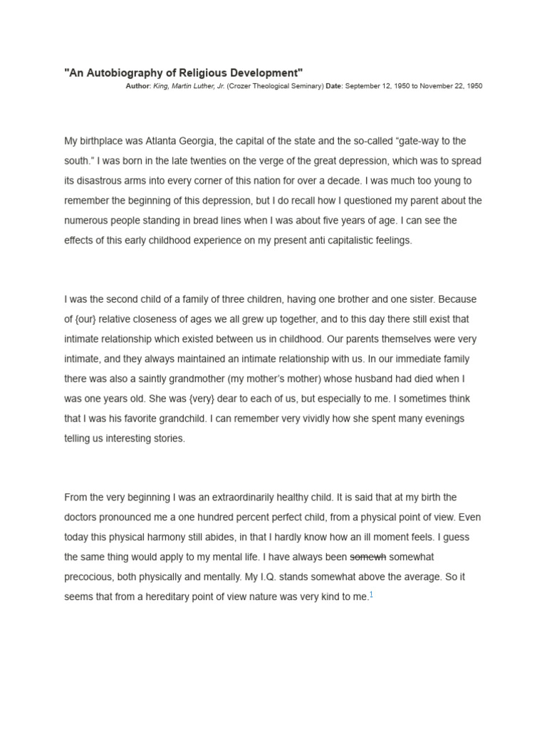 An Autobiography of Religious Development | PDF | Bible | Religious ...