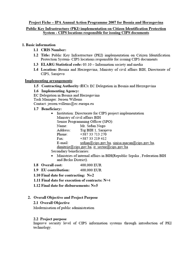 Ipa 2007 33 Citizens Identification and Protection System en | PDF ...