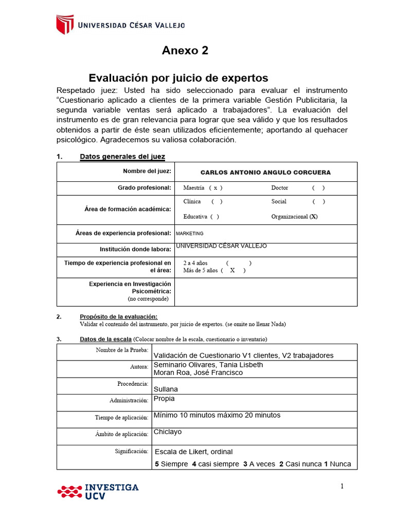 Formato 2 Evaluación Por Juicio de Expertos UCV ADM Seminario Olivares ...
