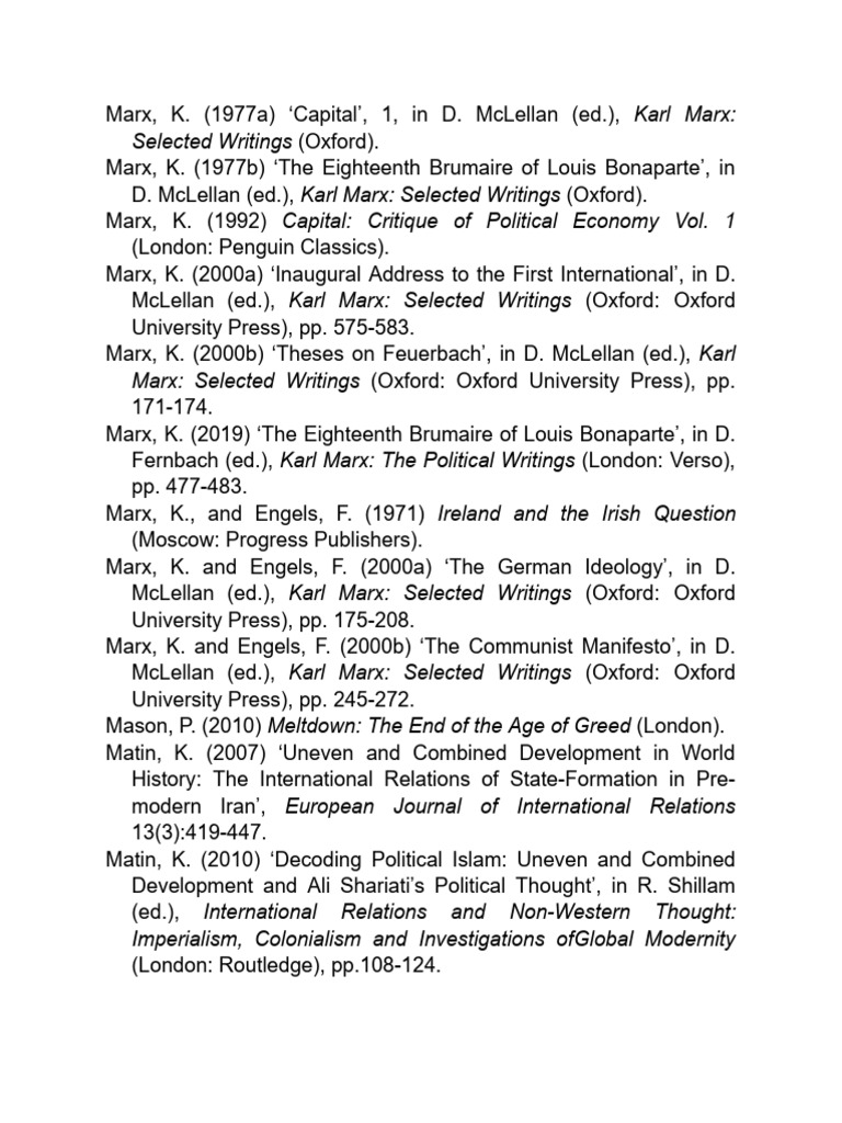 Scott Burchill, Andrew Linklater, Jack Donnelly, Terry Nardin, Matthew ...