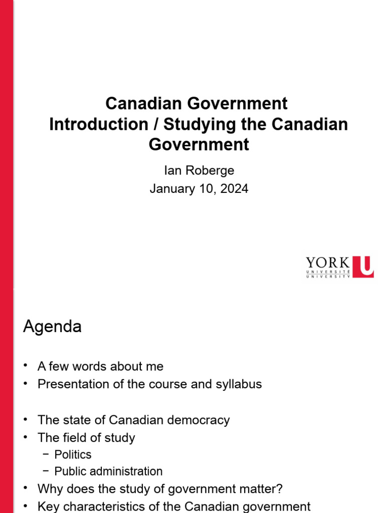 Introduction to Canadian Government | PDF | Democracy | Political ...