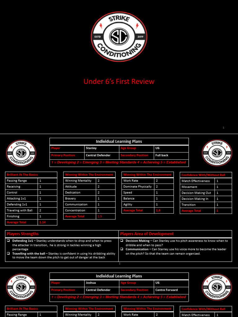 Individual Learning Plan Strike | PDF