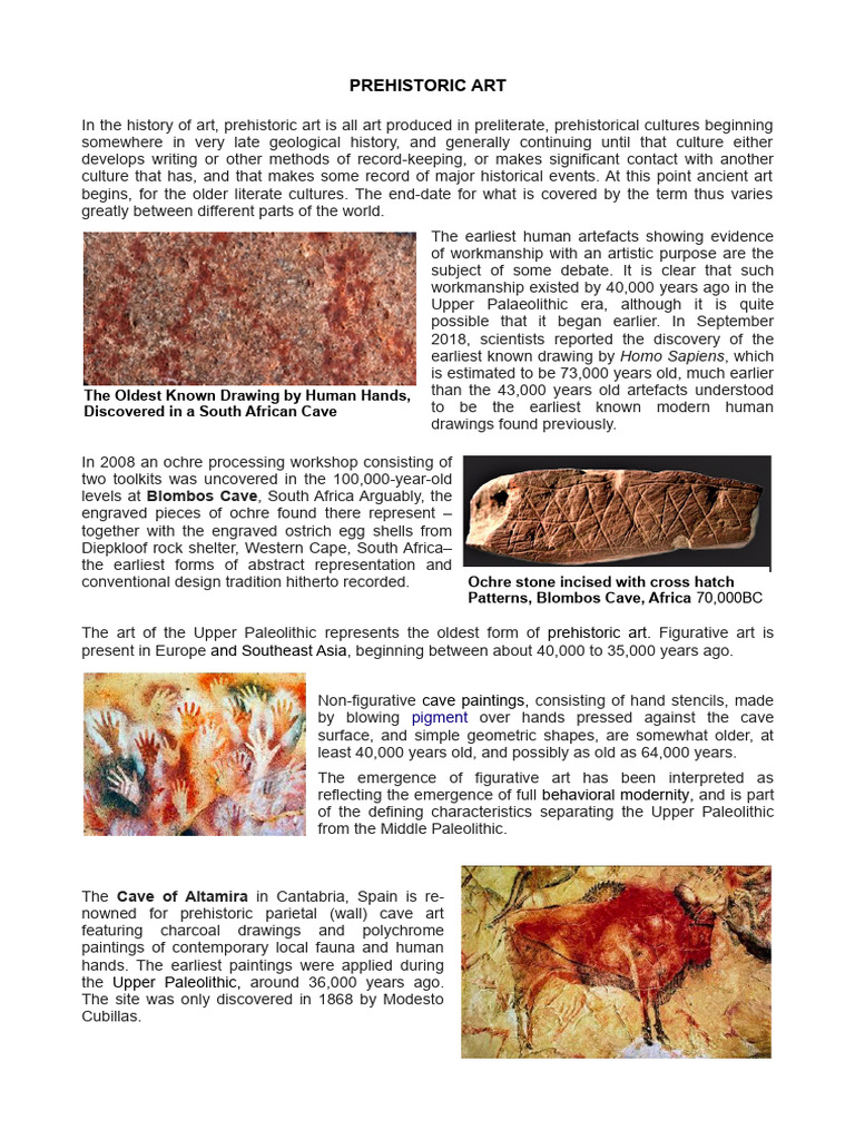 Prehistoric Art 1 | PDF