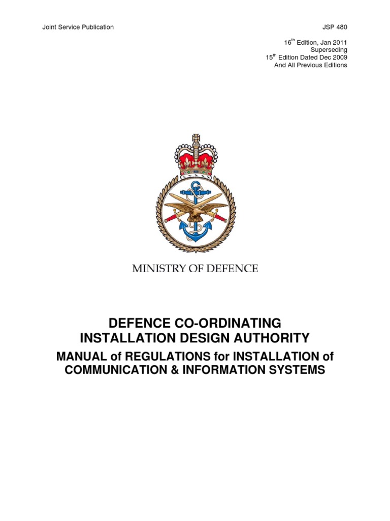 JSP 480 Edition 16 | PDF | Audit | Security