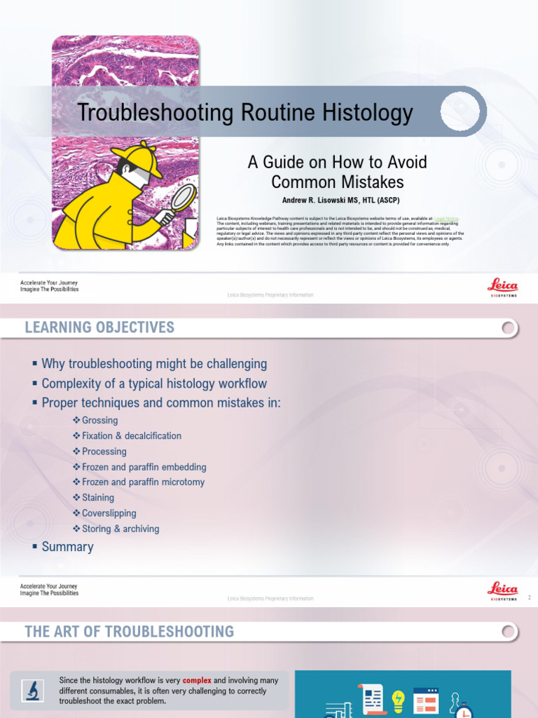 Rev A Knowledge Pathway Troubleshooting Routine Histology | PDF | Fixation (Histology) | Staining