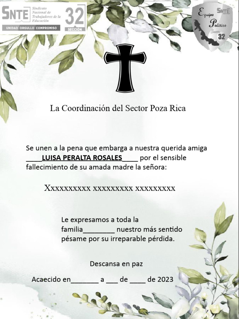 Esquelas y oraciones por difuntos | PDF