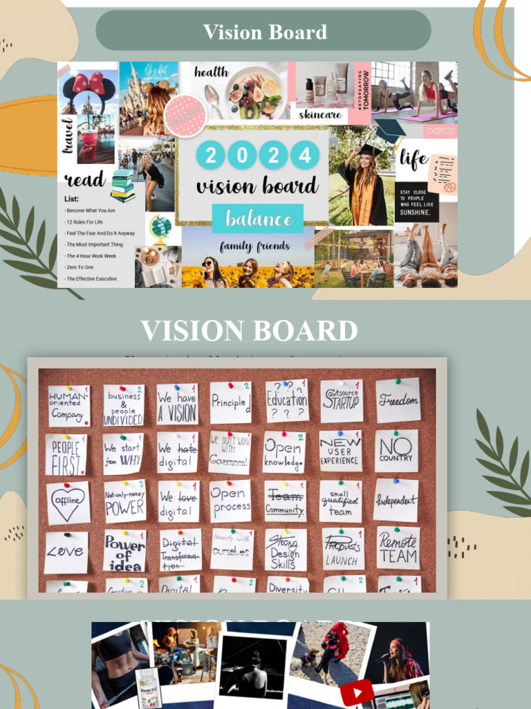 Vision Board For Teachers 2024 | PDF | Percepción visual | Mente