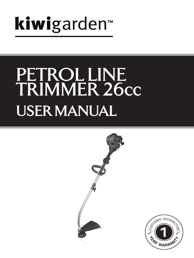 Petrol Line TRIMMER 26cc: User Manual | PDF | Gasoline | Carburetor