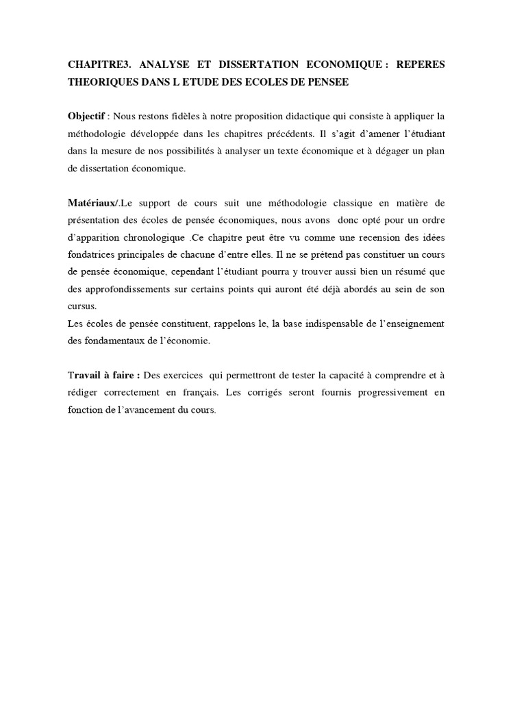 Analyse des Écoles de Pensée Économique | PDF | Mercantilisme | Argent