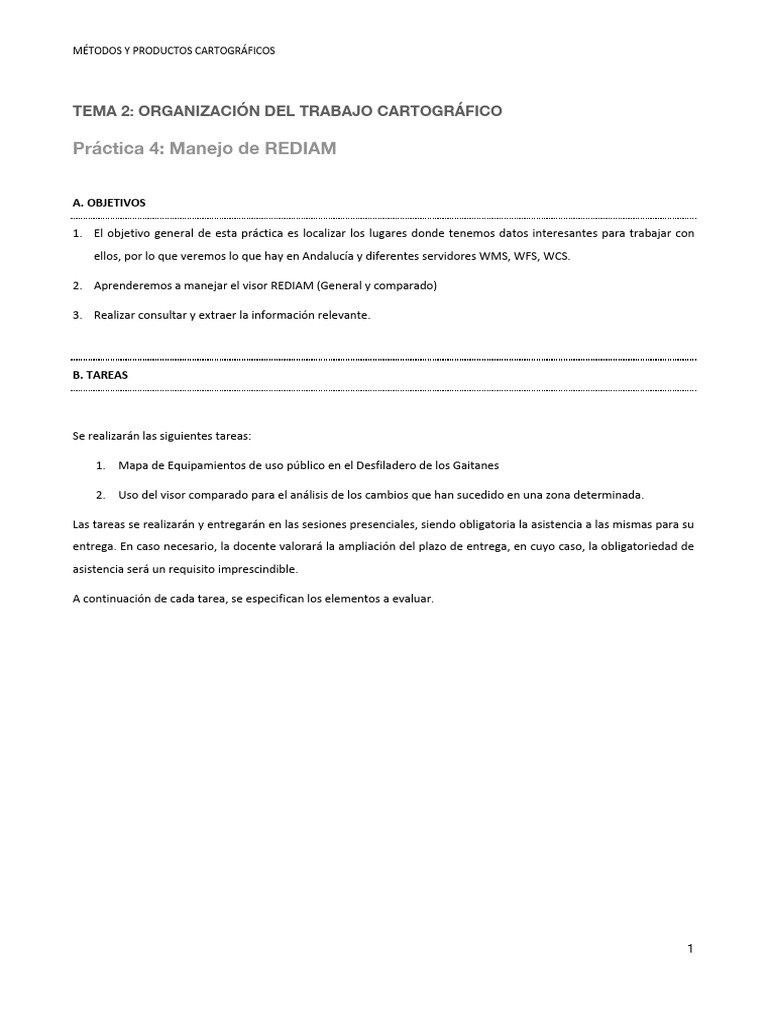 UD2 - P4 - Manejo REDIAM - Tareas2023 | PDF | Mapa | Moodle