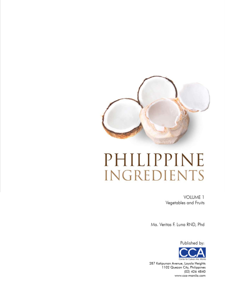 Philippine Ingredients | PDF | Green Bean | Foods