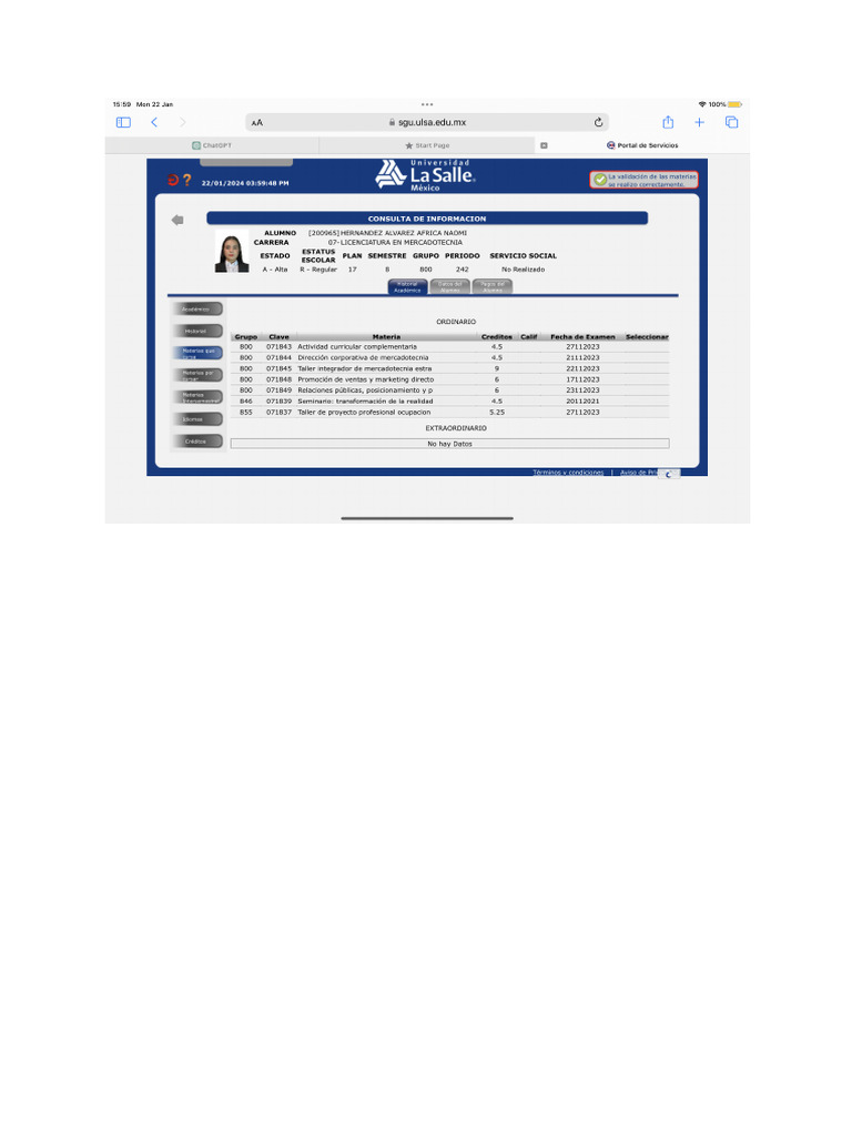 Tira de Materias | PDF