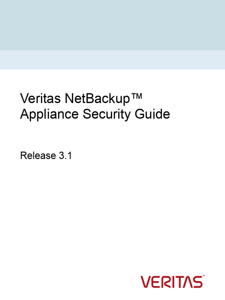 NetBackup Appliance Security Guide - 3.1 | PDF | Superuser | Active ... NetBackup Appliance Security Guide - 3.1 | PDF | Superuser | Active ...