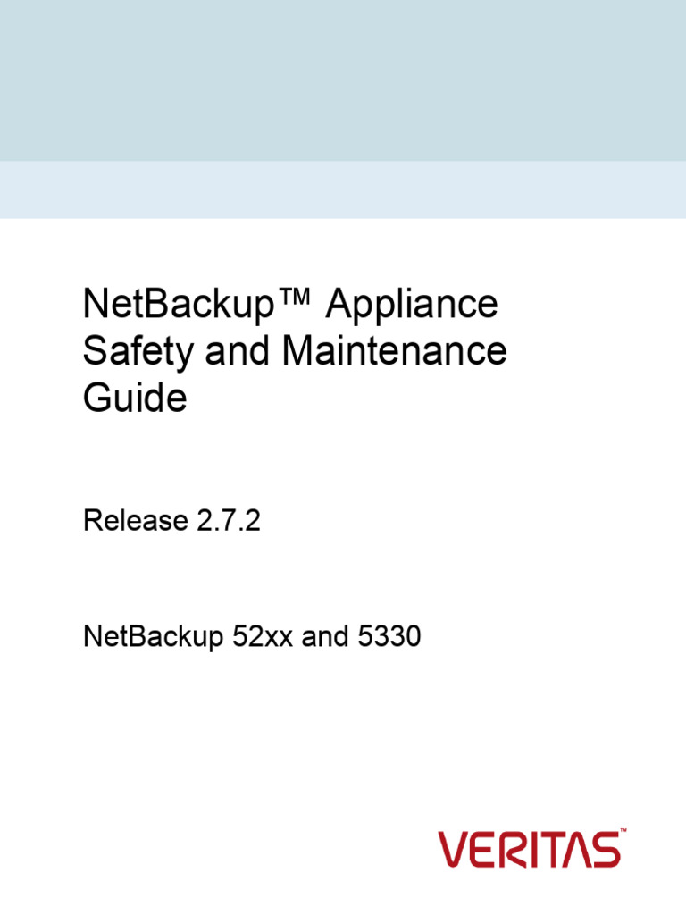 NetBackup 52xx and 5330 Appliance Safety and Maintenance Guide - 272 | PDF | Electrostatic ...