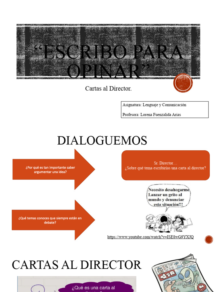 Carta Al Director Séptimo Básico | PDF