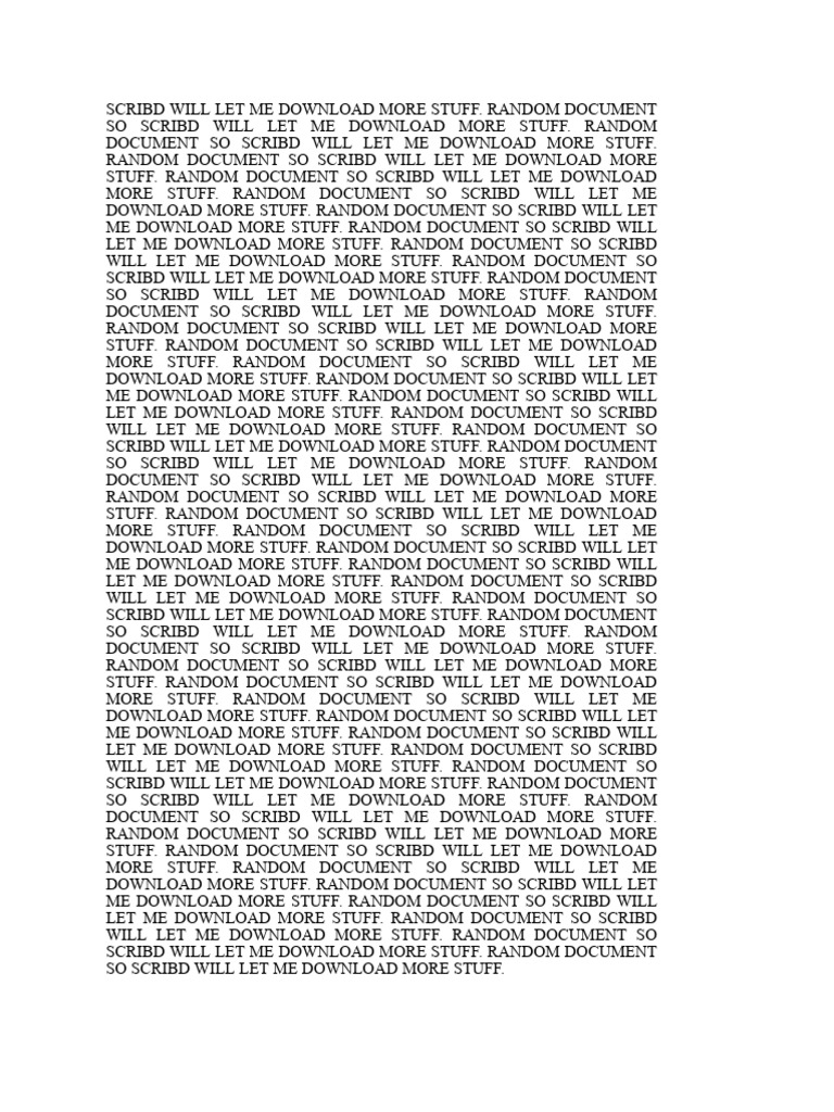 Random Document | PDF