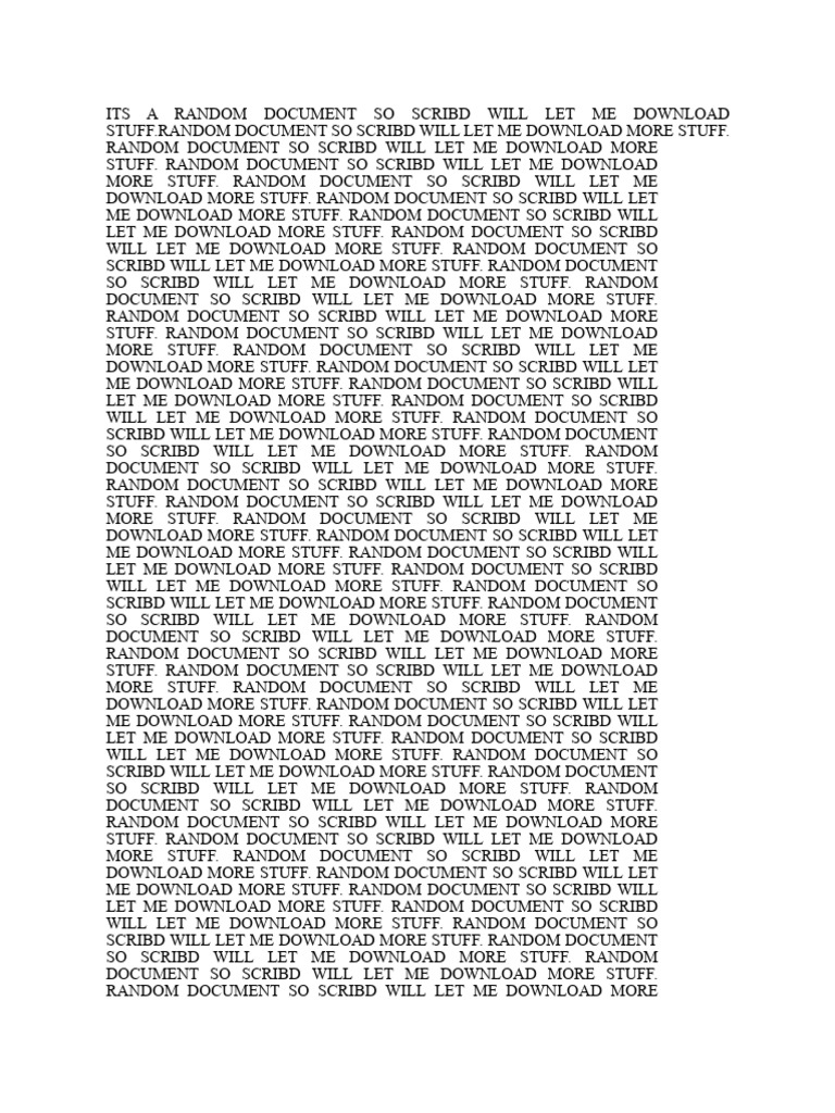 Random Document | PDF