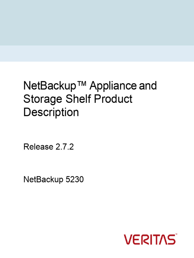 NetBackup 5230 Appliance Product Description - 272 | PDF | Hard Disk Drive | Computer Network