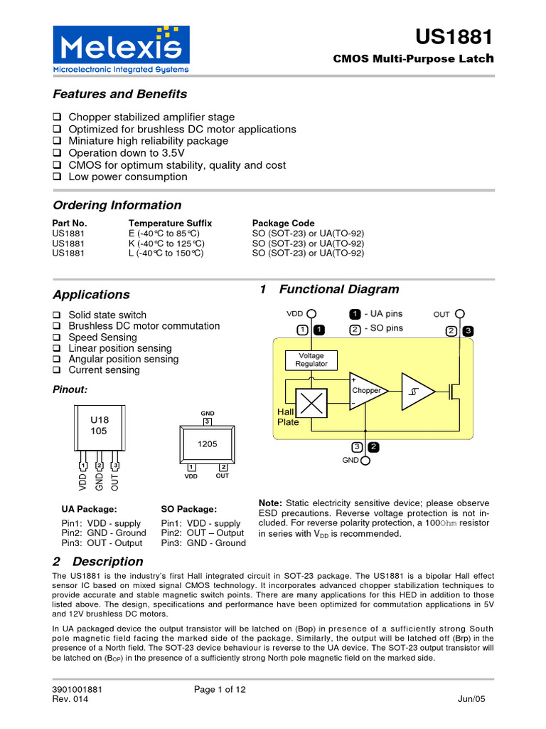 US1881 | PDF | Electricity | Electronic Design