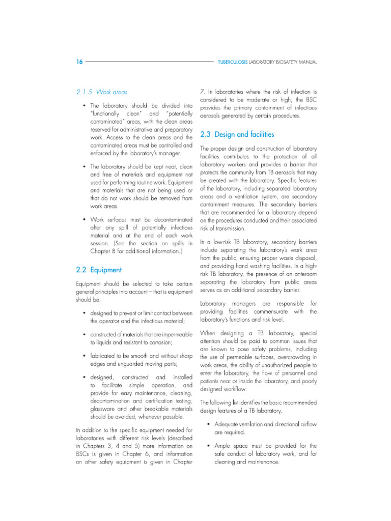 TB Lab Biosafety Manual Eng23 | PDF