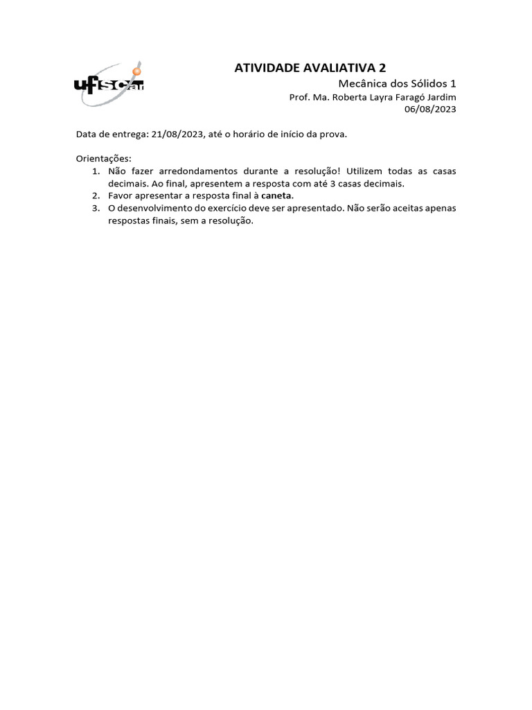 MecSol - Atividade Avaliativa 2 | PDF