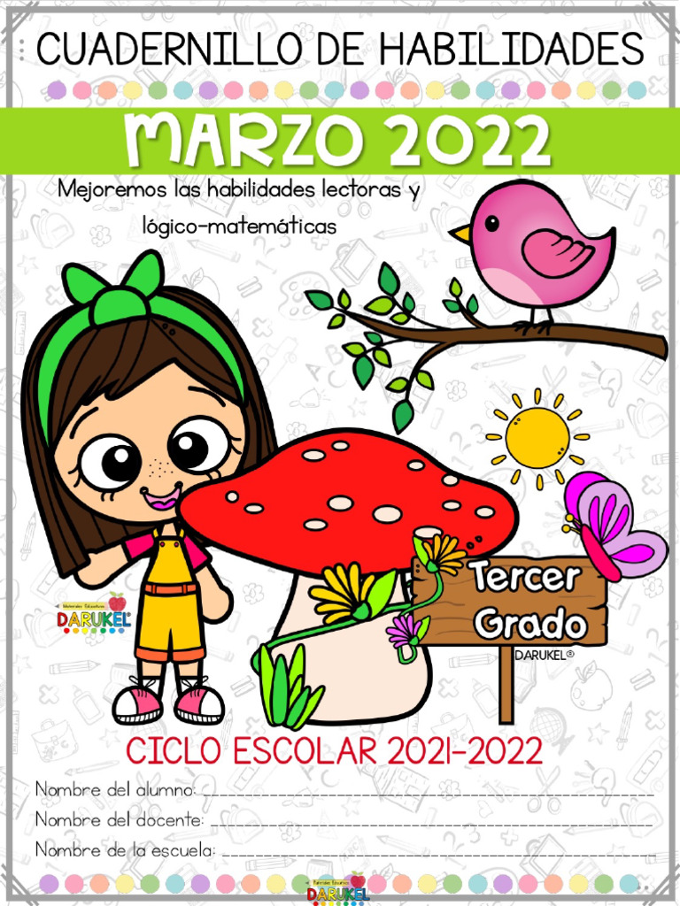 3° MAR1 Cuadernillo Habilidades DARUKEL MARZO | PDF