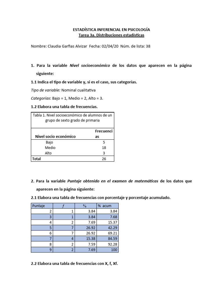 Tarea 3a. NL38 | PDF | Estadísticas | Método científico