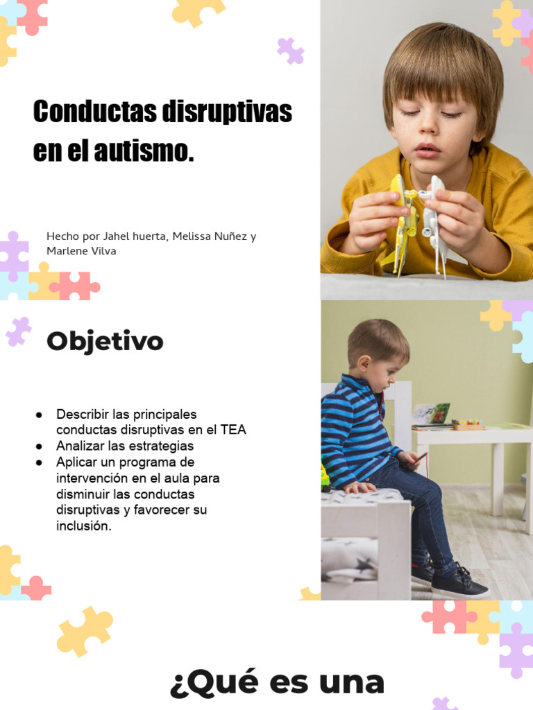 Conductas Disruptivas en El Autismo. | PDF | Espectro autista | Aprendizaje