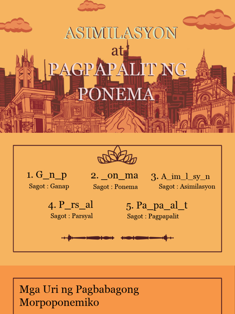 Asimilasyon at Pagpapalit NG Ponema Final | PDF