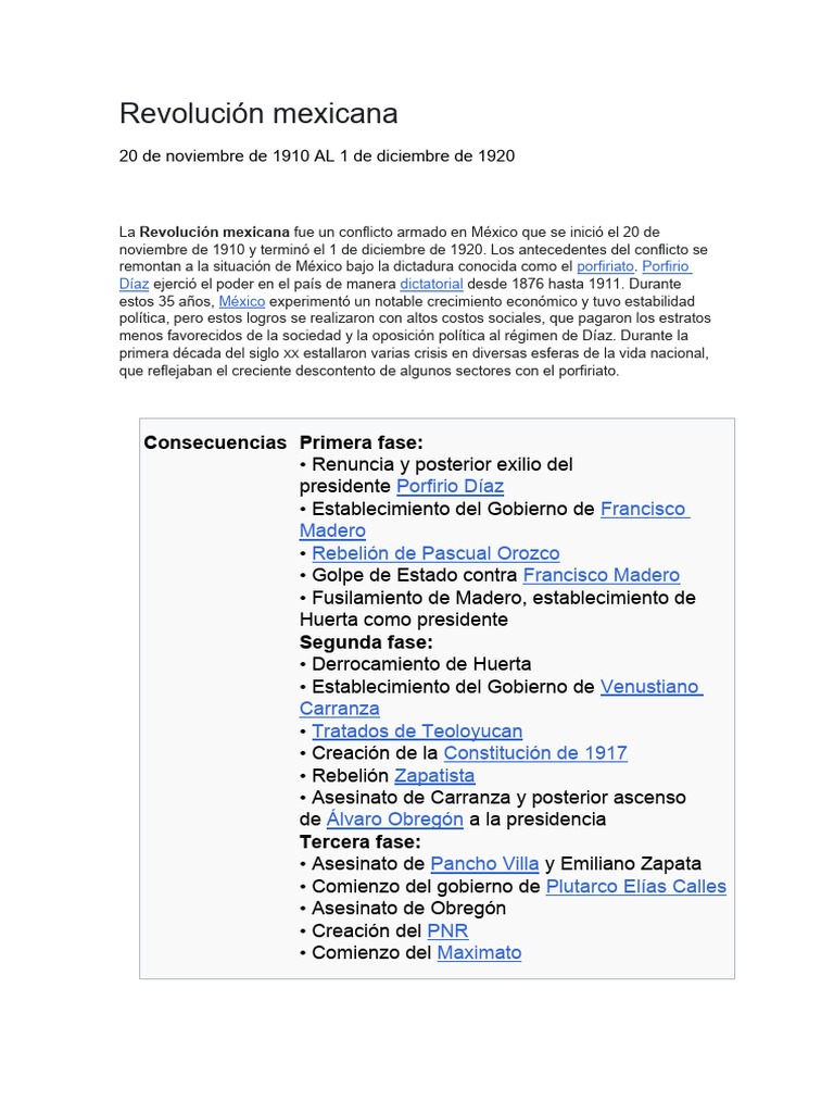 Revolución Mexicana | PDF | revolución mejicana | México