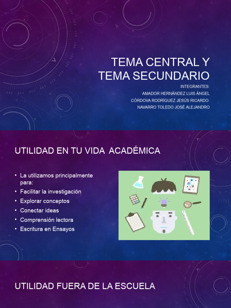 Tema Central y Tema Secundario-2 | PDF